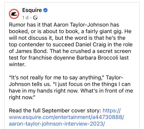 Is A New JAMES BOND About To Be Announced? - Last Movie Outpost